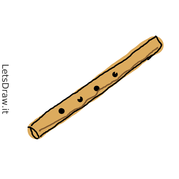 How to draw flute / kmqfj31qf.png / LetsDrawIt