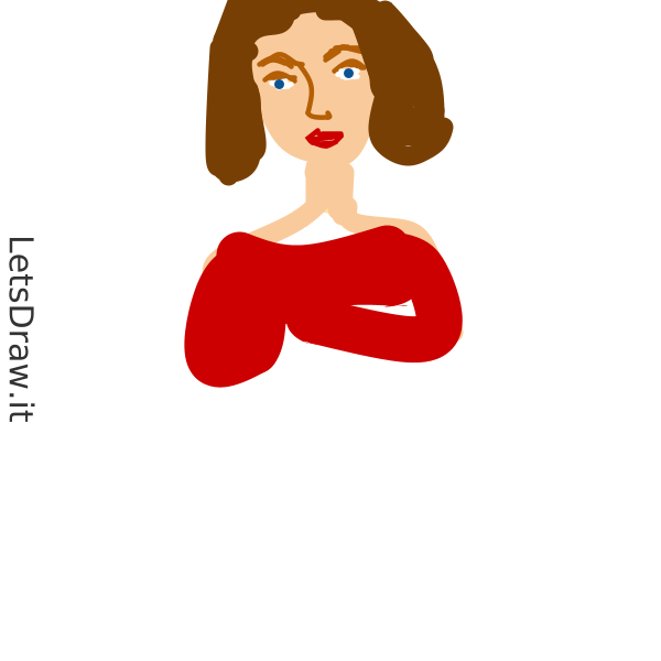 How to draw lady / knydft9b3.png / LetsDrawIt