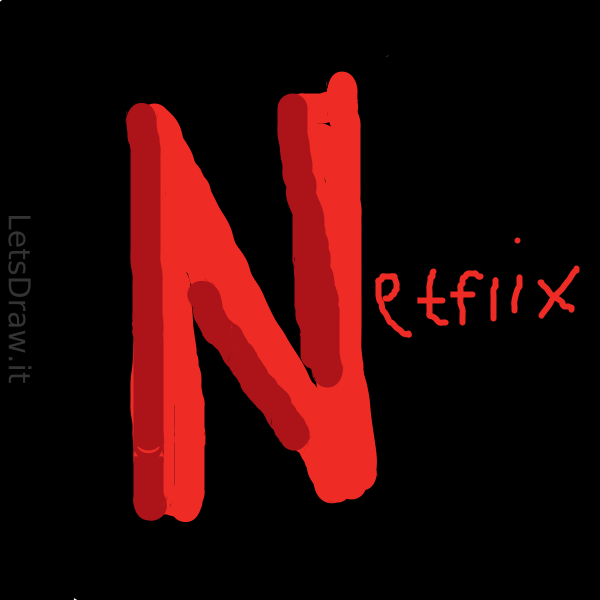 How to draw netflix / koddqho5c.png / LetsDrawIt