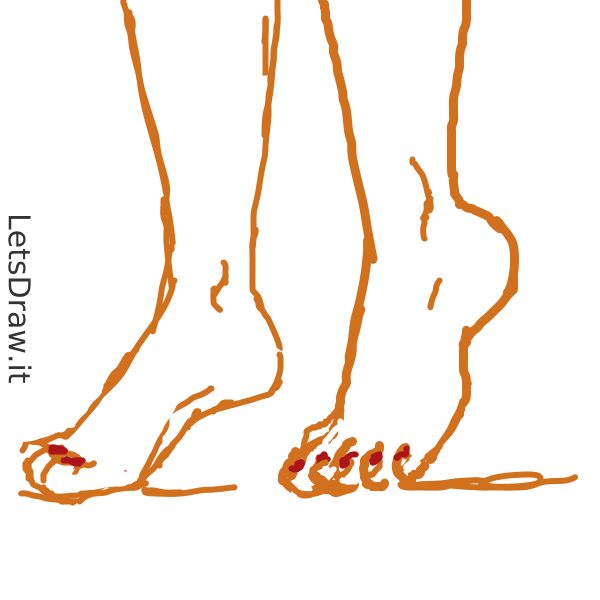 How to draw feet / koexxh9at.png / LetsDrawIt