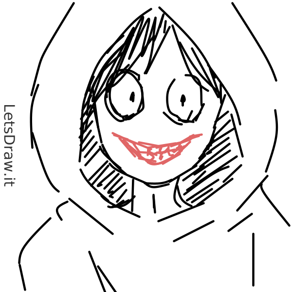 How to draw serial killer / konyets9e.png / LetsDrawIt