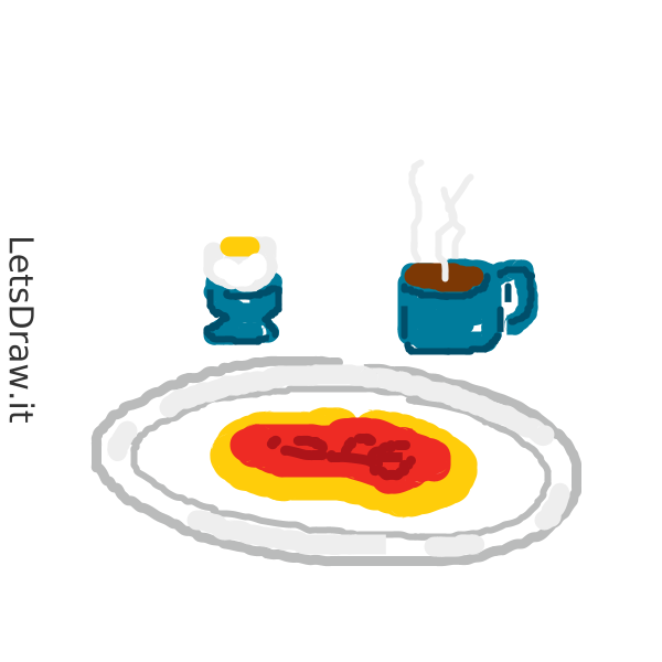 How to draw breakfast / kpe11sw8f.png / LetsDrawIt