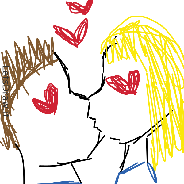 How to draw kiss / kr4n3owe.png / LetsDrawIt