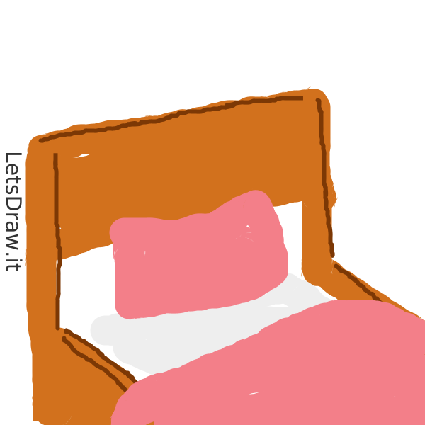 How to draw bed / krmt16daf.png / LetsDrawIt