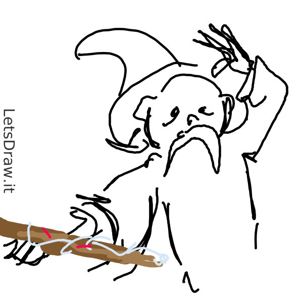 How to draw magic wand / ks8fonkwn.png / LetsDrawIt