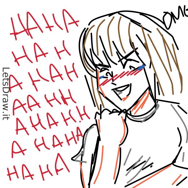 How to draw laughter / ksh7zi1e.png / LetsDrawIt