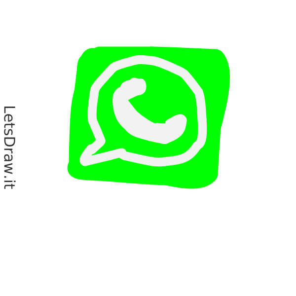 How to draw WhatsApp / kw1aef8en.png / LetsDrawIt