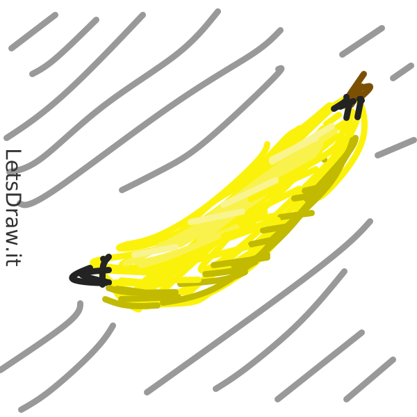 How to draw ripe banana / kwmwpu4q6.png / LetsDrawIt