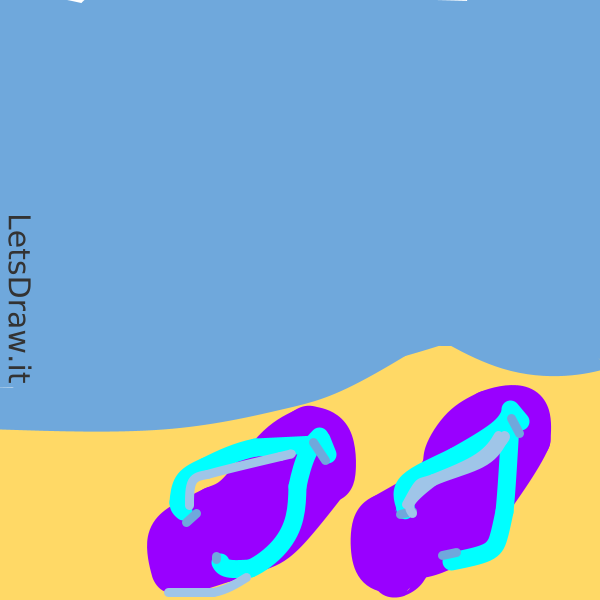 How to draw flip-flops / kxahbtqyi.png / LetsDrawIt