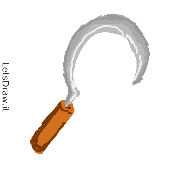 How to draw sickle / ky6guutjj.png / LetsDrawIt