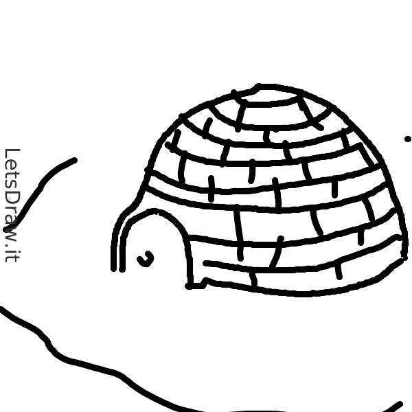 How to draw igloo / kyyufx9p5.png / LetsDrawIt