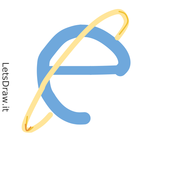 How to draw Internet Explorer / kza9gqw8p.png / LetsDrawIt