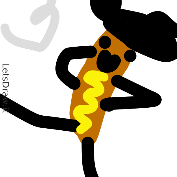 How to draw sausage / kzhnky3ab.png / LetsDrawIt