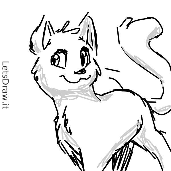 How to draw cat / kzy4mpnaj.png / LetsDrawIt