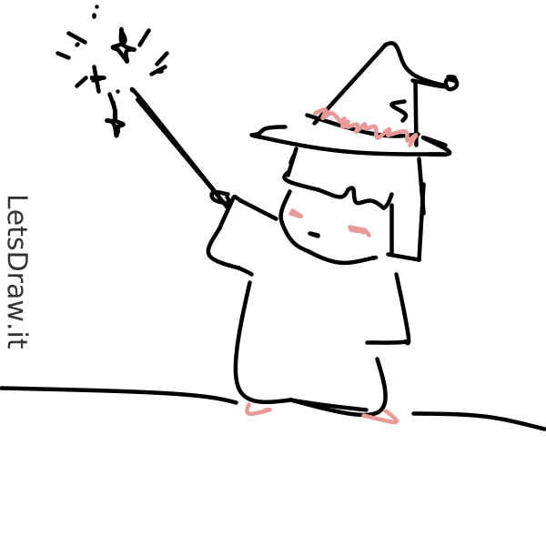 How to draw magic wand / m3chem1cw.png / LetsDrawIt