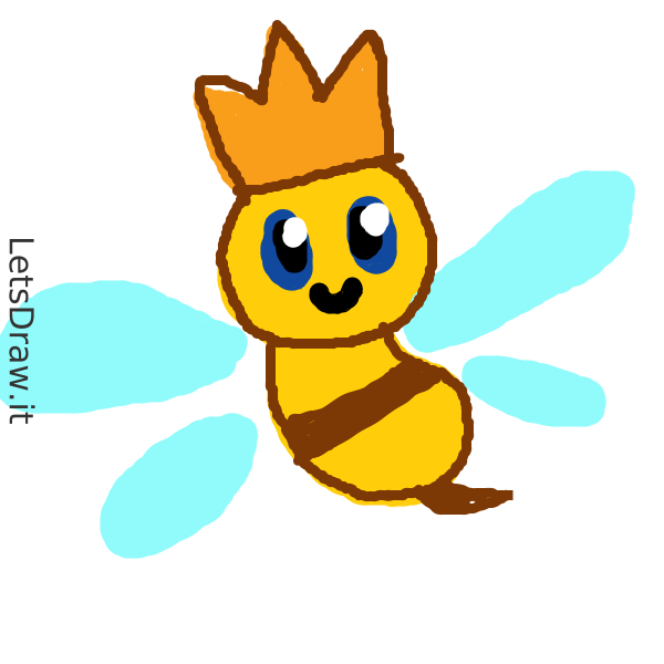 How to draw queen bee / m4c51fmm7.png / LetsDrawIt