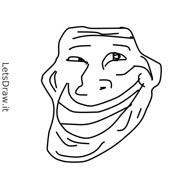 How to draw troll face / m8d4etswg.png / LetsDrawIt