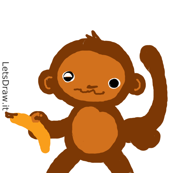 How to draw monkey / m94y1x6x1.png / LetsDrawIt