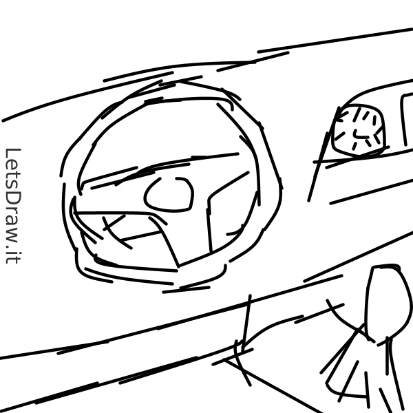 How to draw steering wheel / ma8jby76s.png / LetsDrawIt