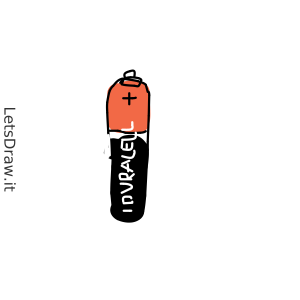 How to draw Battery / mboubgog4.png / LetsDrawIt