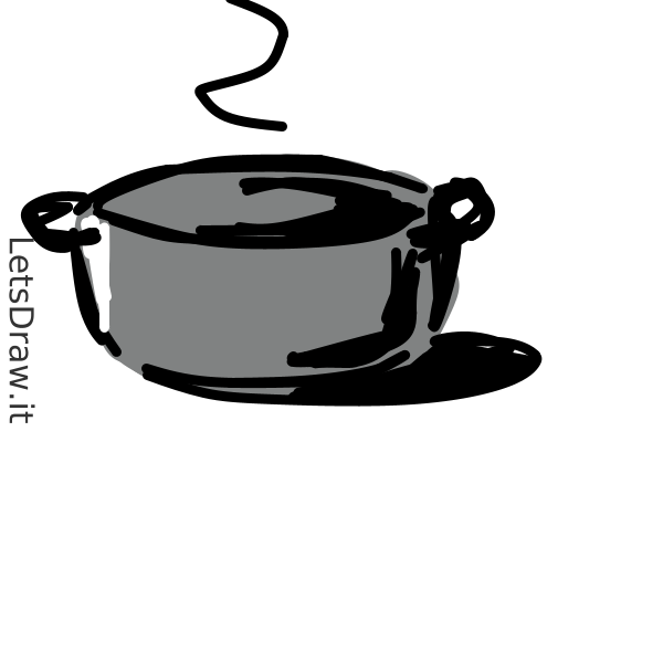 How to draw pan / LetsDrawIt