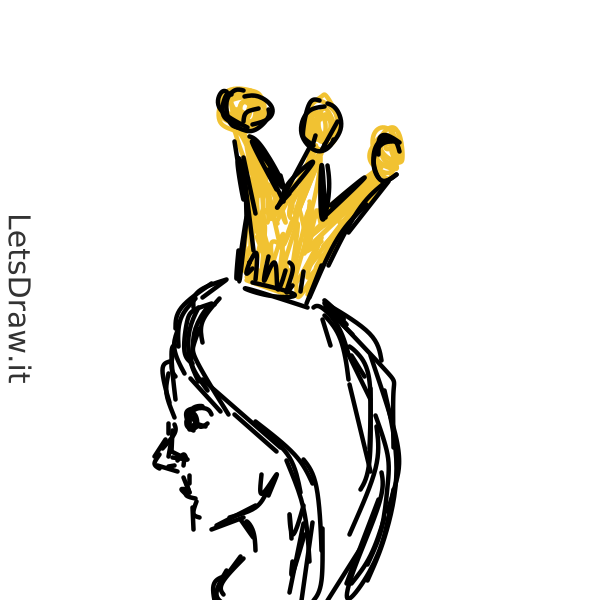 How to draw queen / meqfdigsz.png / LetsDrawIt