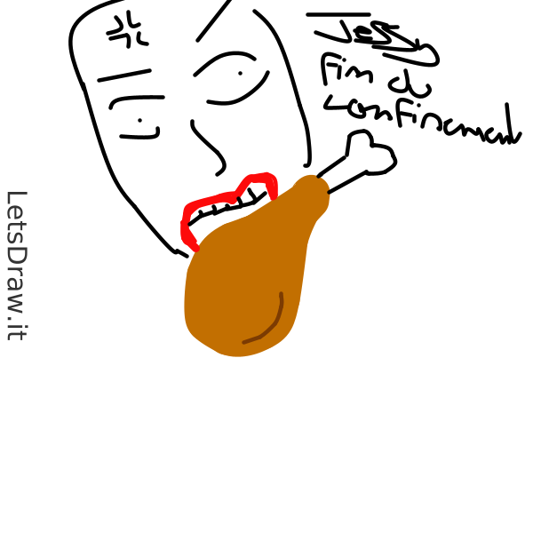 How to draw chicken wing / mgwhe5fra.png / LetsDrawIt