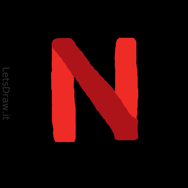 How to draw netflix / mjtnogygi.png / LetsDrawIt