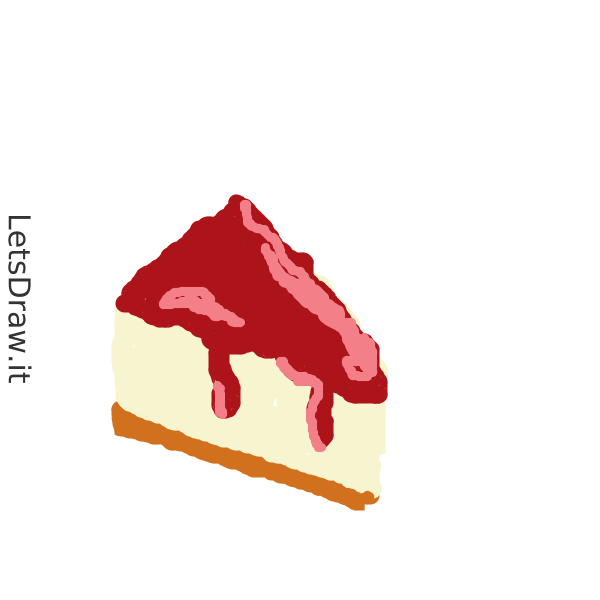 How to draw cheesecake / mkzs1resz.png / LetsDrawIt
