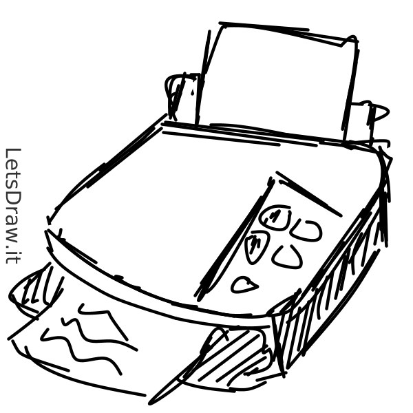 How to draw printer / mqdqrcaxn.png / LetsDrawIt