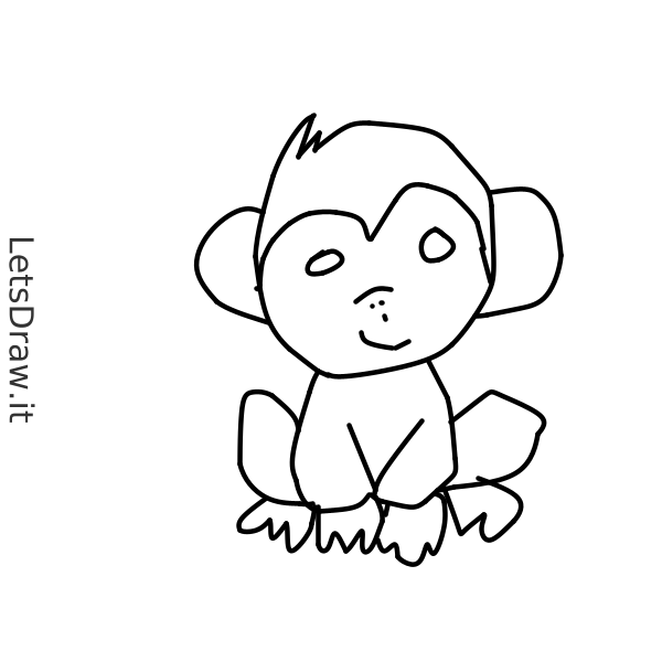 How to draw monkey / msmgem41i.png / LetsDrawIt