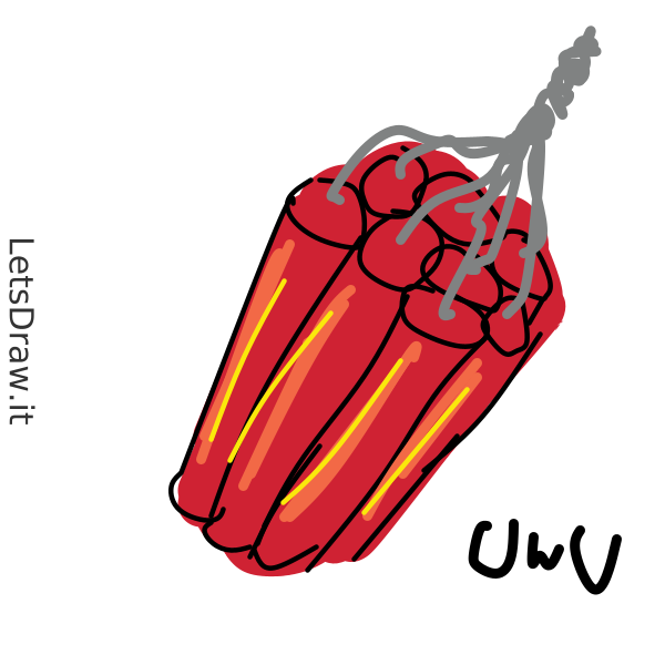 How to draw dynamite / mt19b9dbg.png / LetsDrawIt