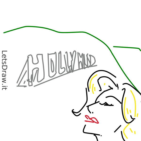 How to draw Hollywood / mtg31y8i.png / LetsDrawIt