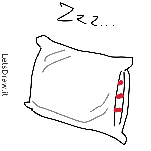 Como dibujar almohada / Aprende a dibujar de otros artistas de Letsdraw.it