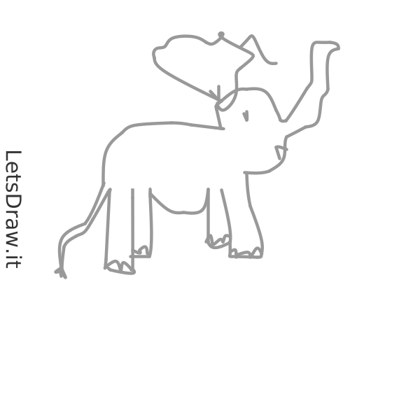 How to draw Elephants / mu358chte.png / LetsDrawIt