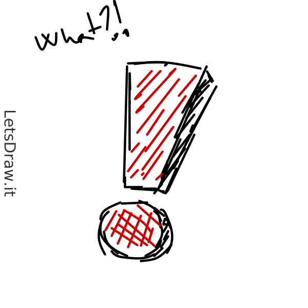 How to draw exclamation mark / mz46daedu.png / LetsDrawIt