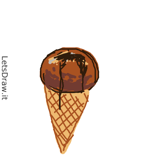 How to draw icecream / LetsDrawIt