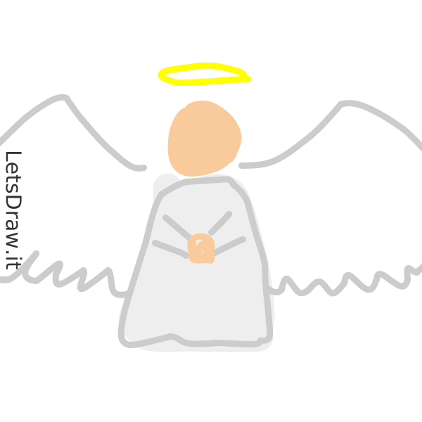 How to draw angel / LetsDrawIt