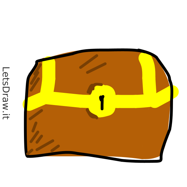 How to draw treasure chest / n3xwgdtng.png / LetsDrawIt