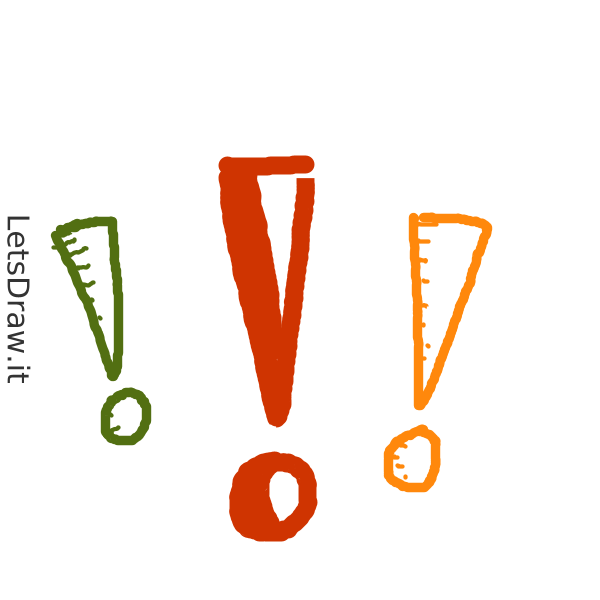 How to draw exclamation mark / n4crq4349.png / LetsDrawIt