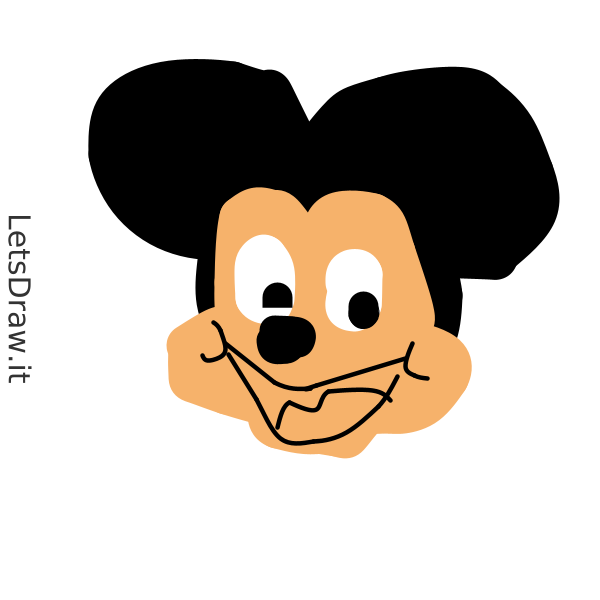 Mickey Mouse Face Drawings