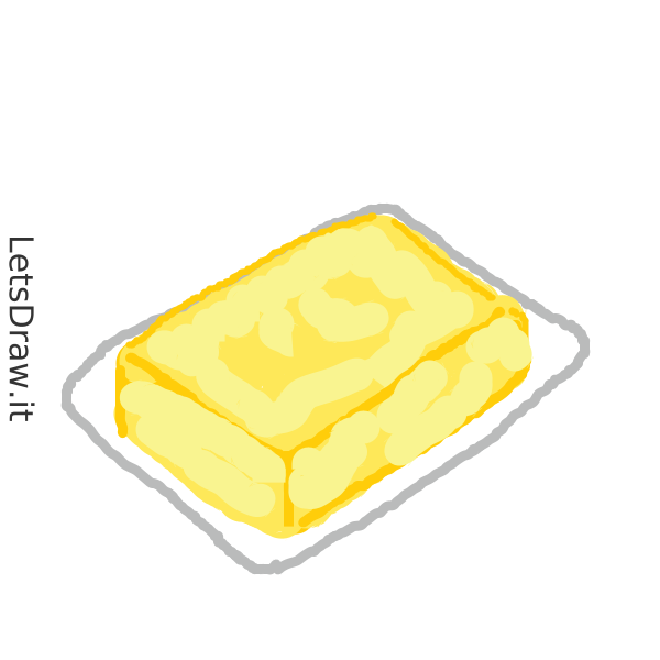How to draw butter / n4xsoymmx.png / LetsDrawIt