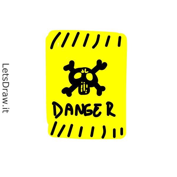 How to draw danger / n8uxfpor6.png / LetsDrawIt