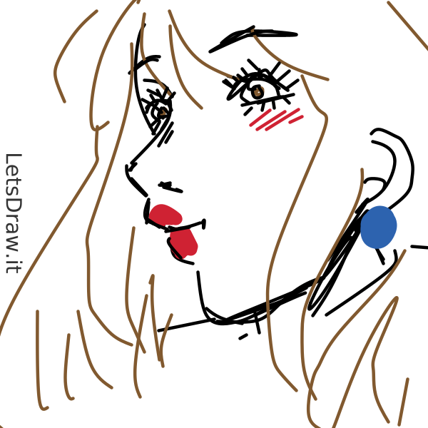 How to draw lady / n99tbre6t.png / LetsDrawIt