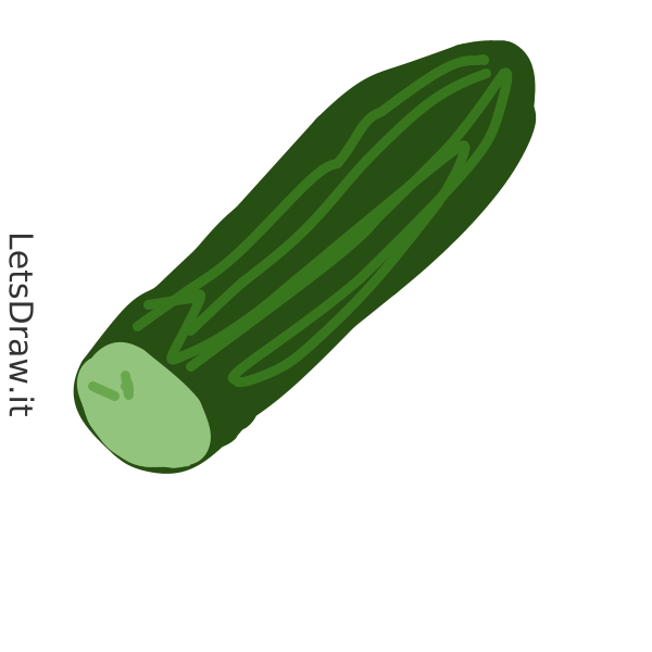 How to draw cucumber / najnfxffp.png / LetsDrawIt