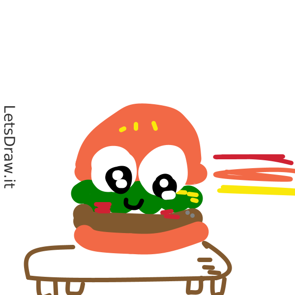 How to draw sandwich / nb1trdcp.png / LetsDrawIt