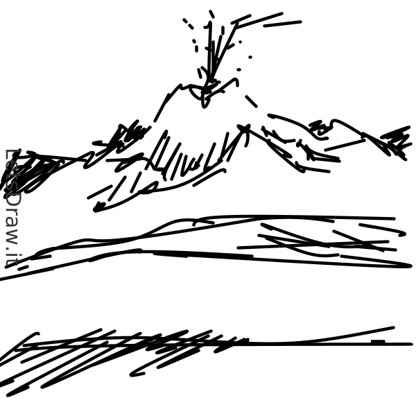 How to draw volcano / nbckb1dx3.png / LetsDrawIt