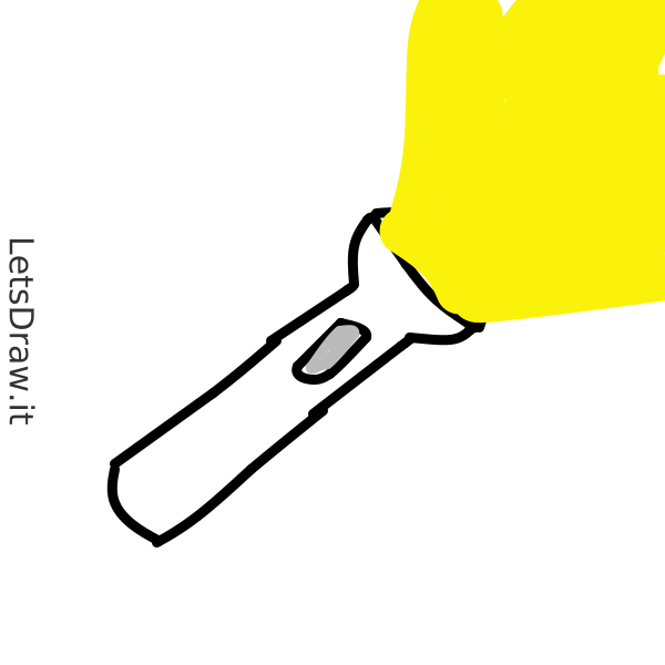 How to draw flashlight / nbiscg8w3.png / LetsDrawIt