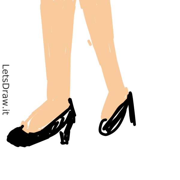 How to draw Women shoes / nbpc8nwwt.png / LetsDrawIt