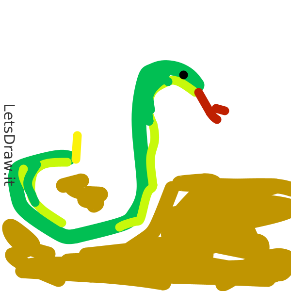 How to draw grass snake / nbuqpwski.png / LetsDrawIt